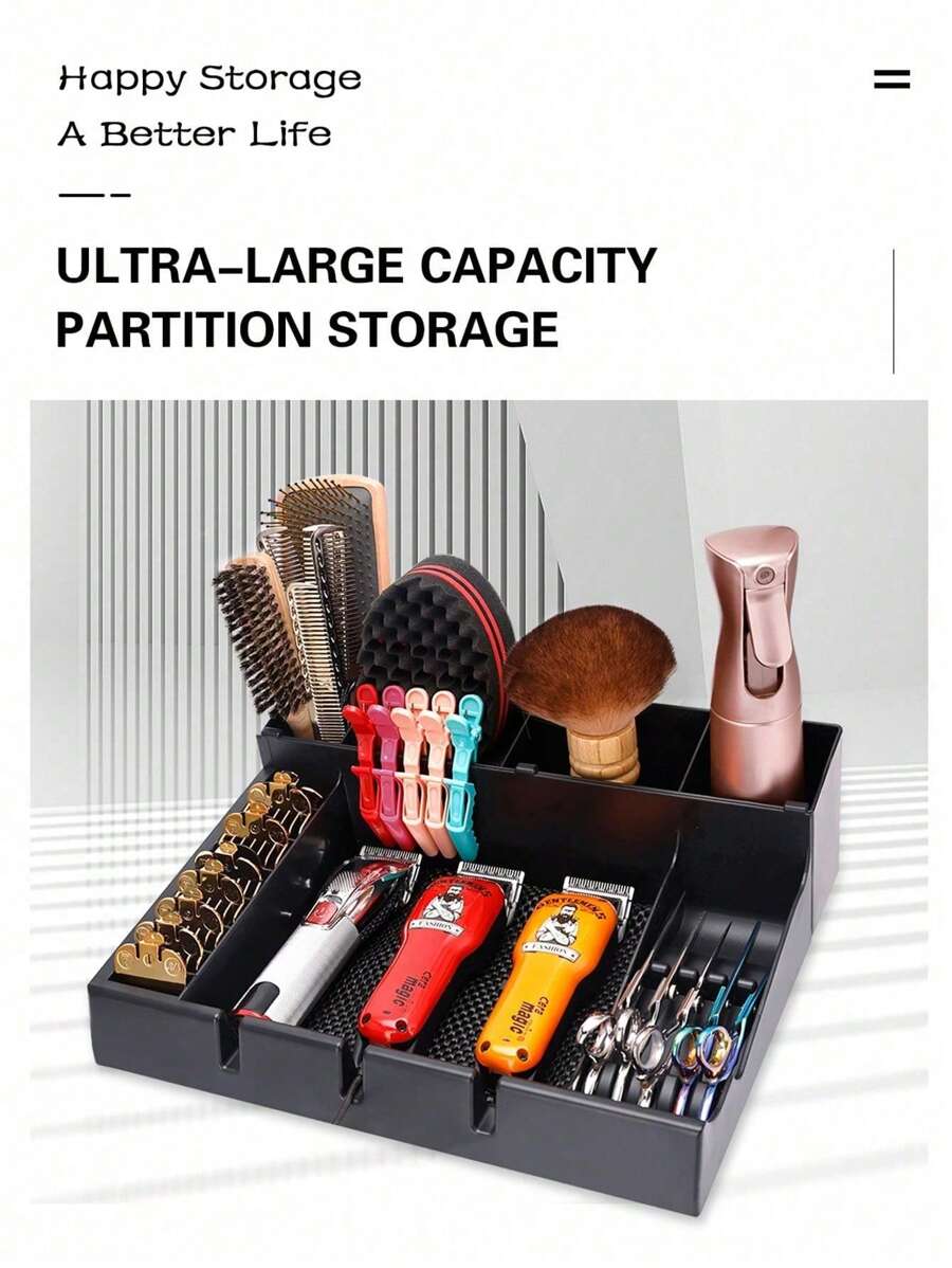 Hair Tool Storage Box With Detachable Compartments And Limit Combs ...