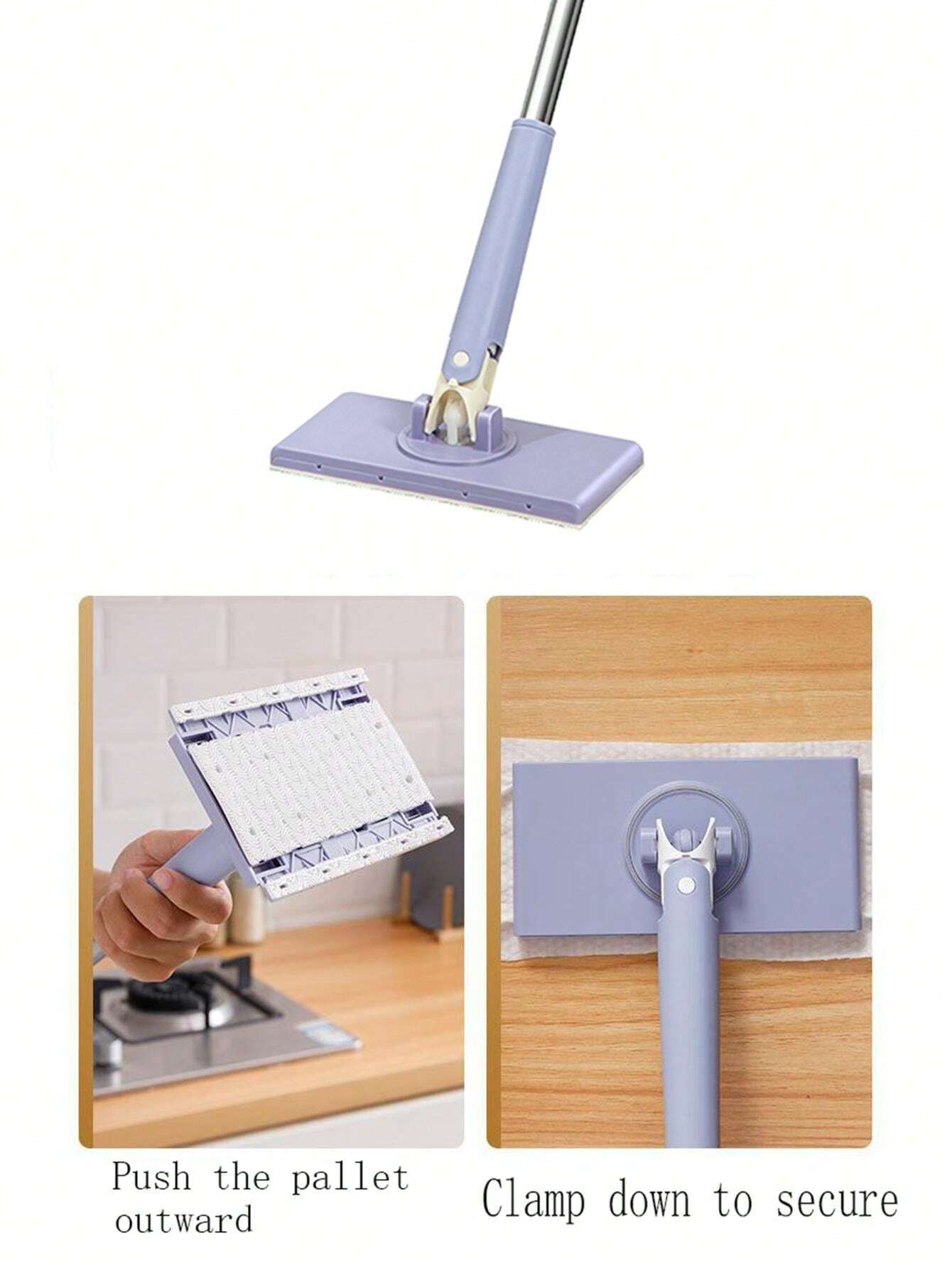 1pc Automatic Small Mop With A Clip For Cleaning Kitchen Cabinets ...