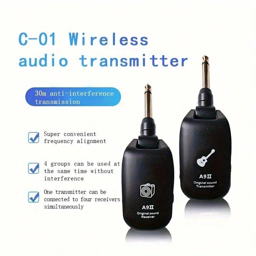 Guitar Transmitter, Wireless Transmission Receiver For Electric Guitar ...