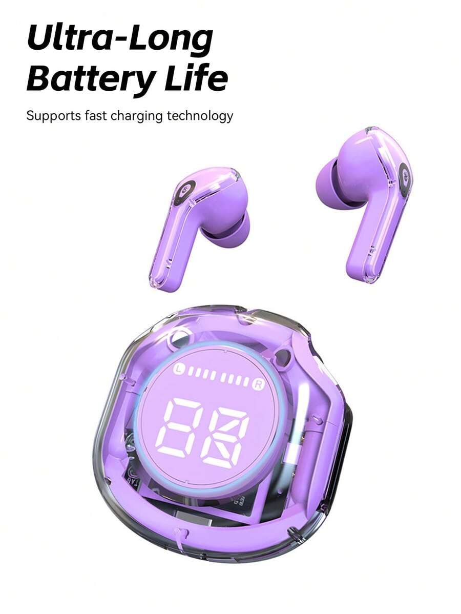 Pink E7S TWS 9D Stero Wireless Earphones IPX4 Waterproof Noise ...