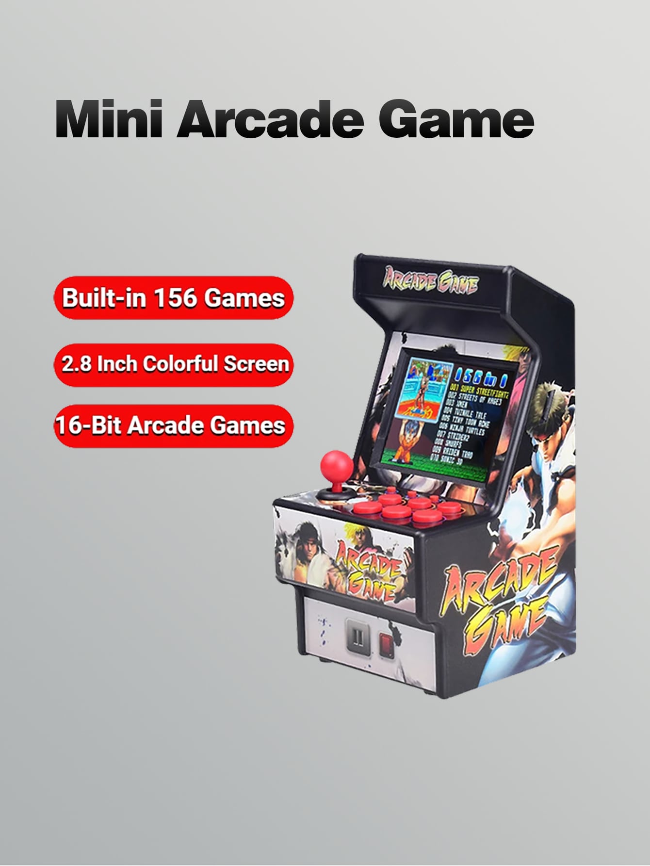 2.8Inch 16Bit Handheld Portable Arcade Nostalgic Game Console Plug And ...