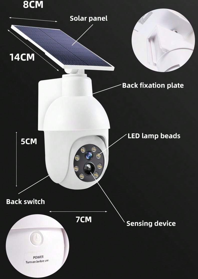 1pc Motion Sensor Street Lamp, Solar Garden LED Light, Simulation ...