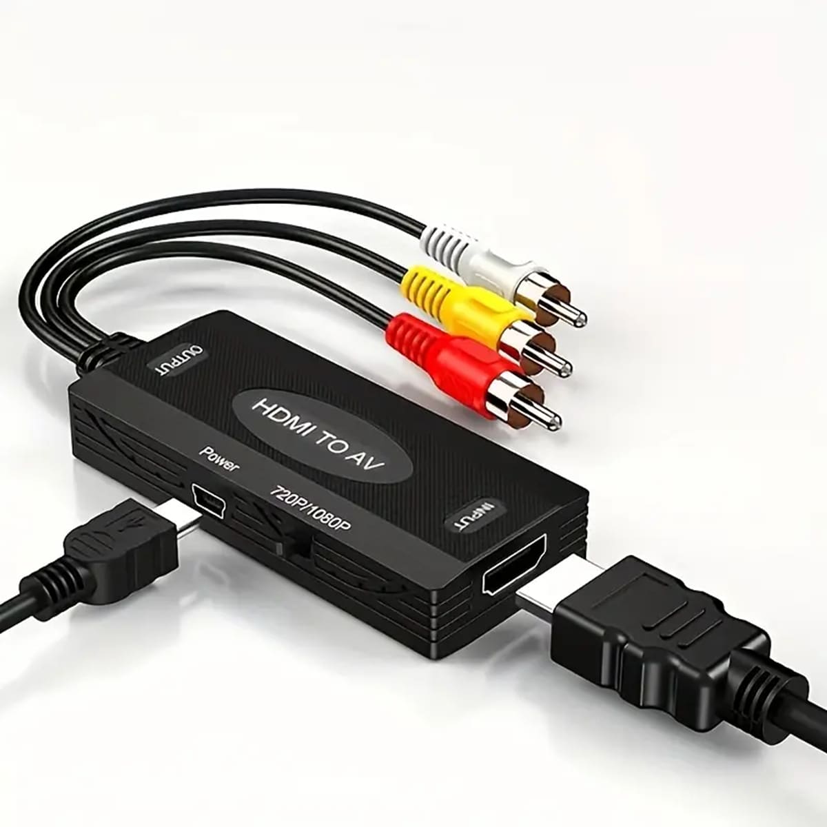 1pcs HDMI To RCA,HDMI To AV Converter,1080P RCA Composite CVBS Video ...