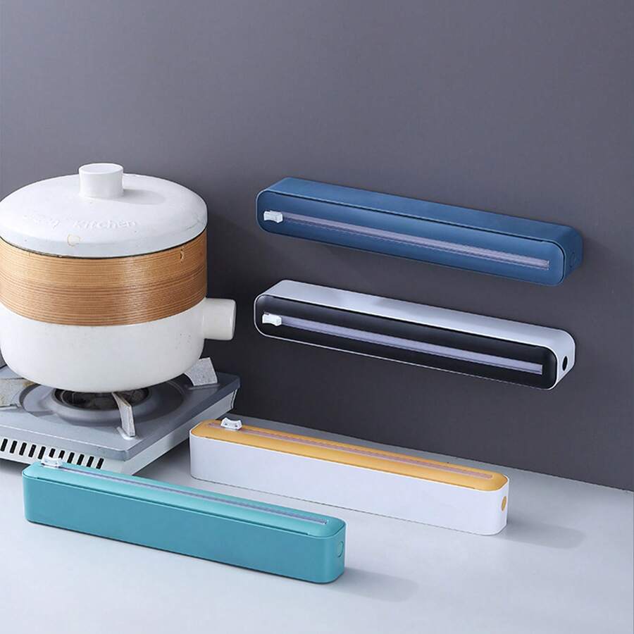 1pc Magnetic Cling Film Cutting Box With Adjustable Blades, For Kitchen ...