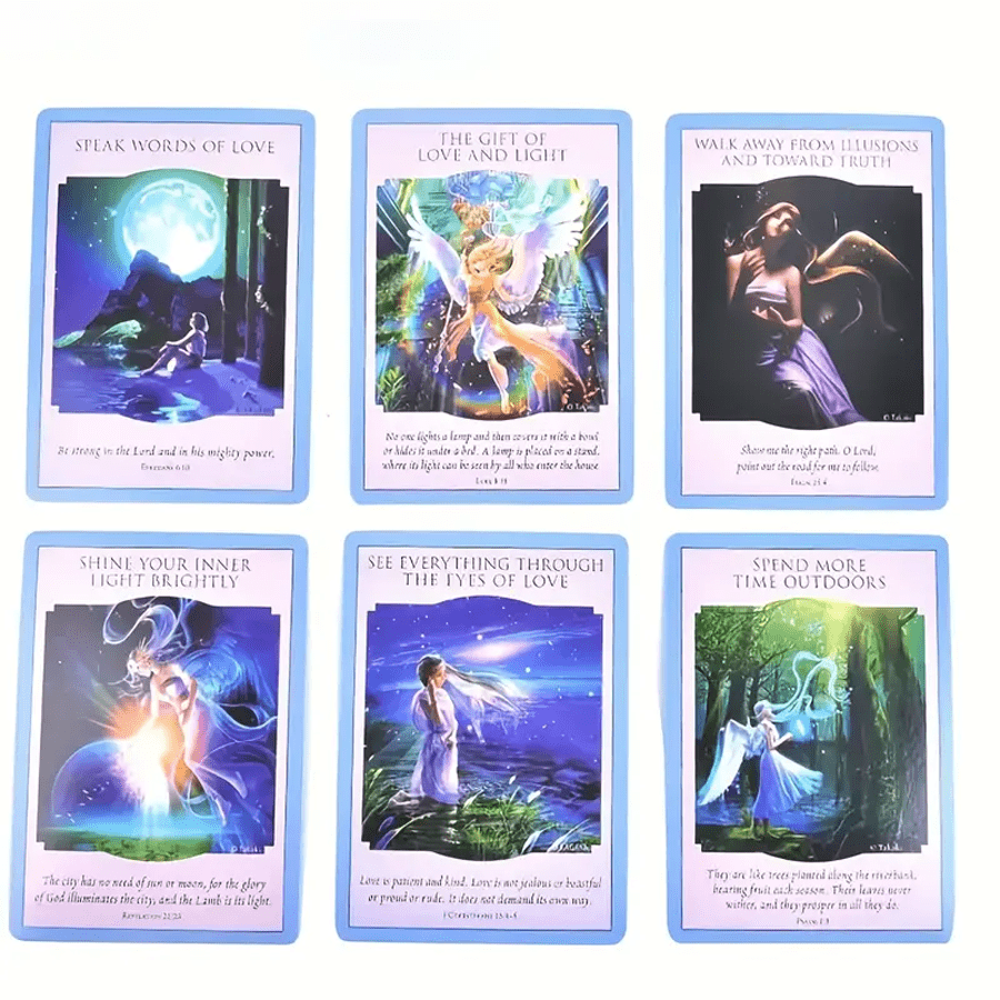 Love Light Divine Guidance Oracle, Mini Cards (With QR Code PDF ...