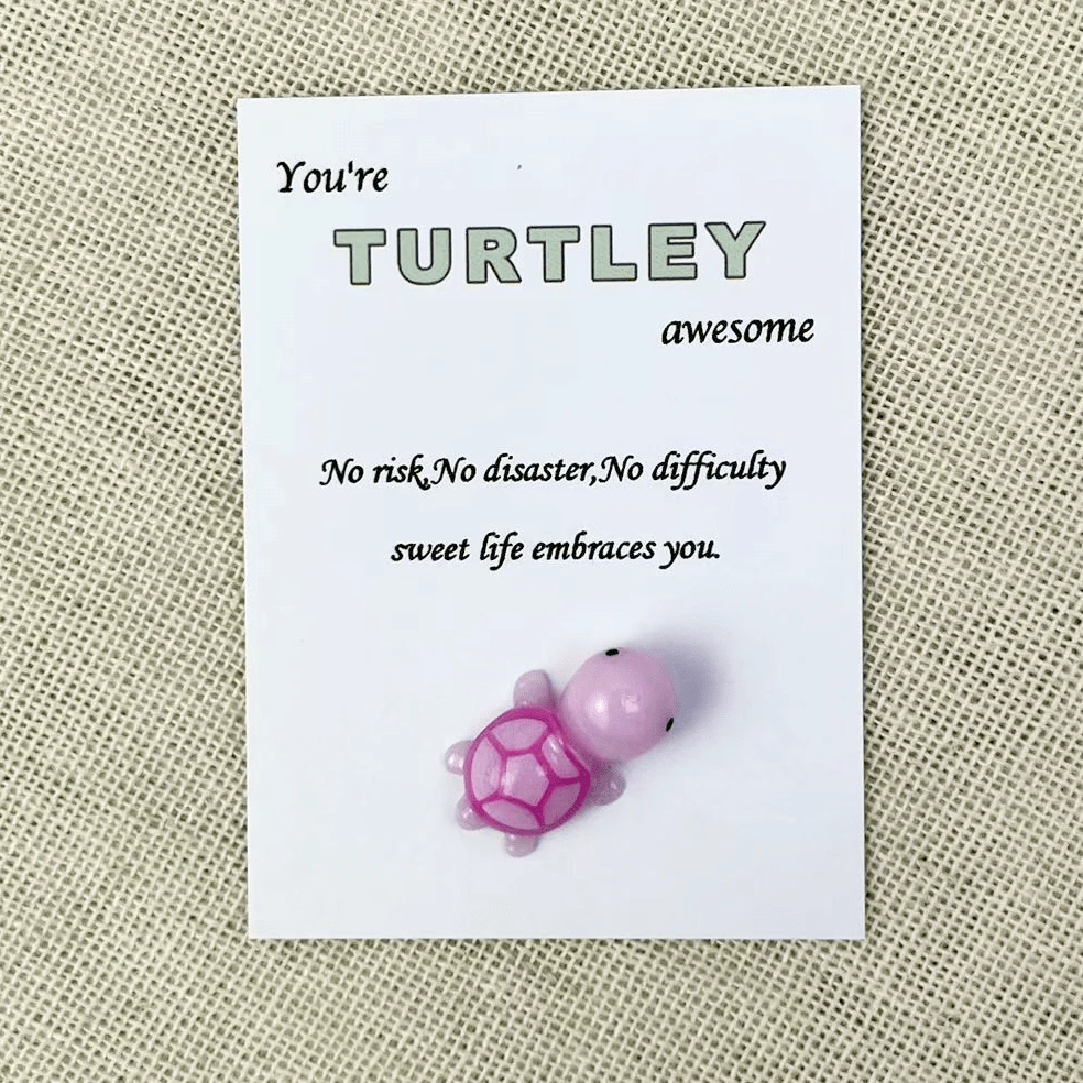 1pc, A Little Pocket Hug Card, 3D Resin Turtle Greet Card,You Are ...
