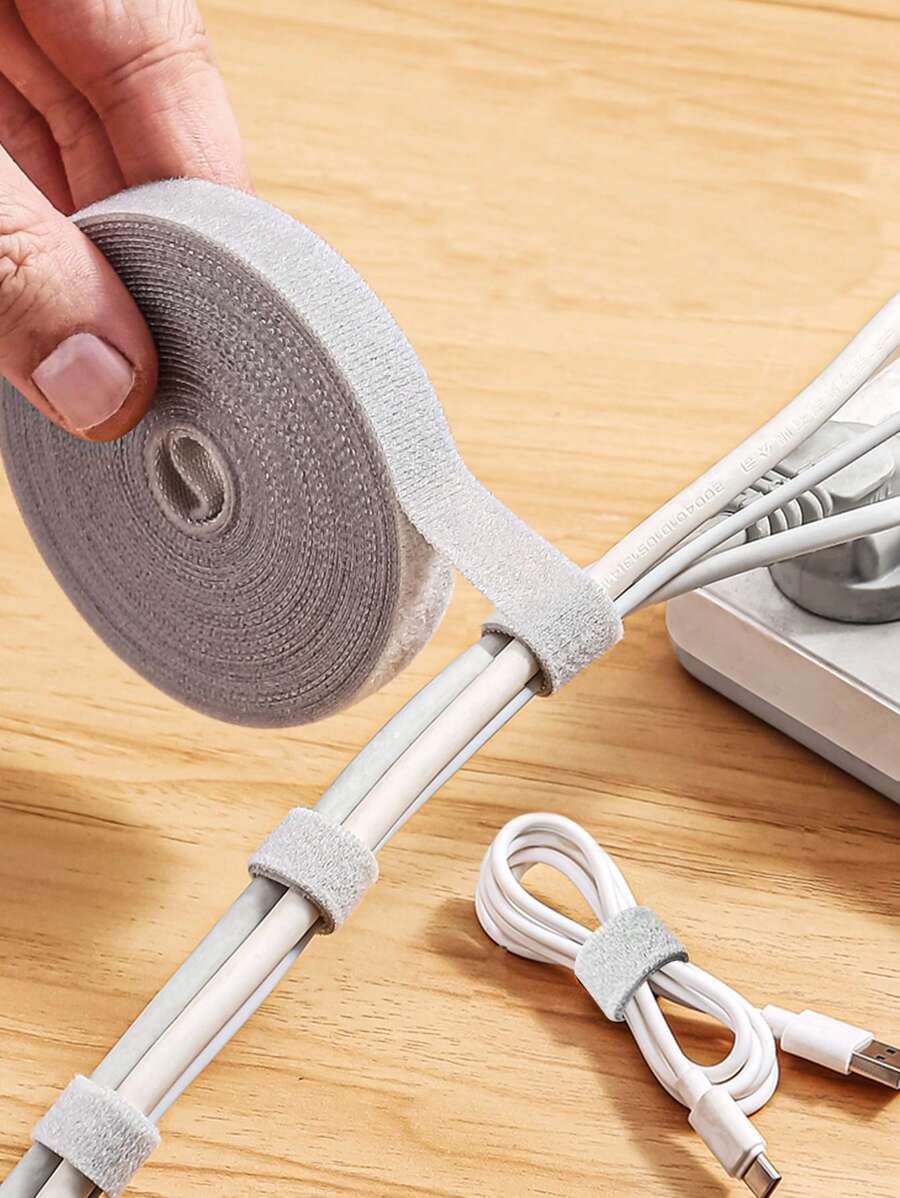 3m Length Cable Organizer With Magic Tape Cable Tie, Desk Cable ...