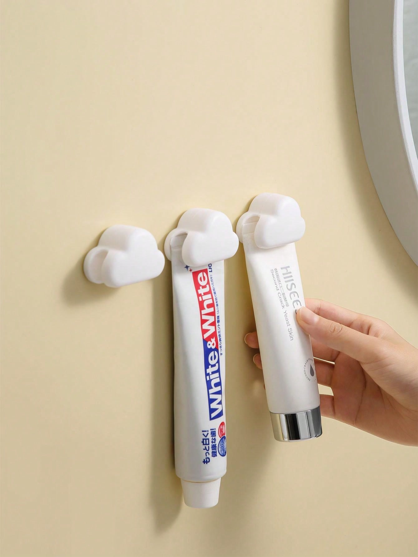 Cartoon Cloud Shaped Toothpaste Holder, Wall Mounted Toothpaste ...