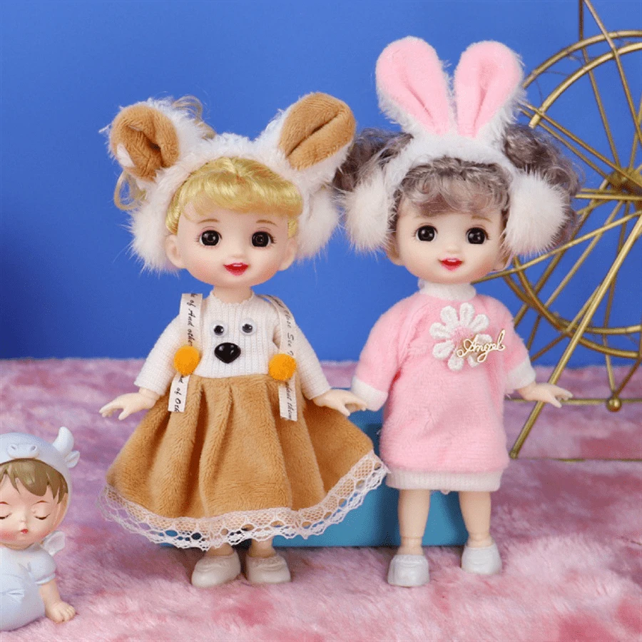 2024 New 17cm Smiling Doll Princess Set With Changeable Clothes, Cute ...