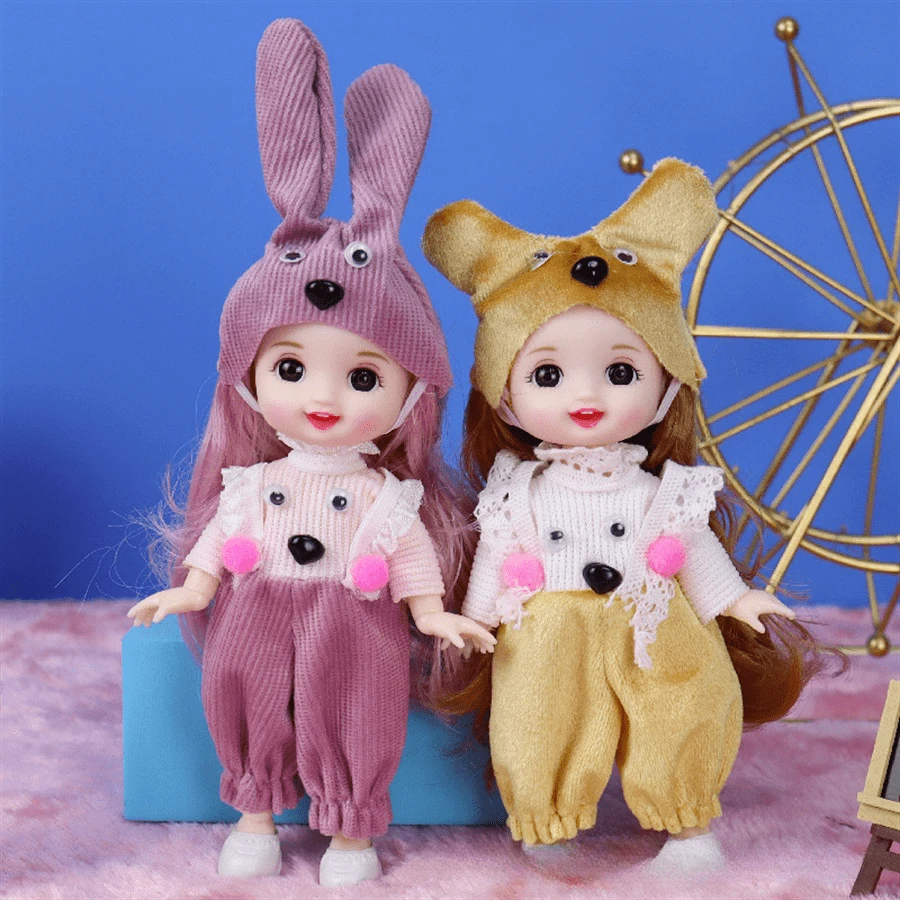 2024 New 17cm Smiling Doll Princess Set With Changeable Clothes, Cute ...