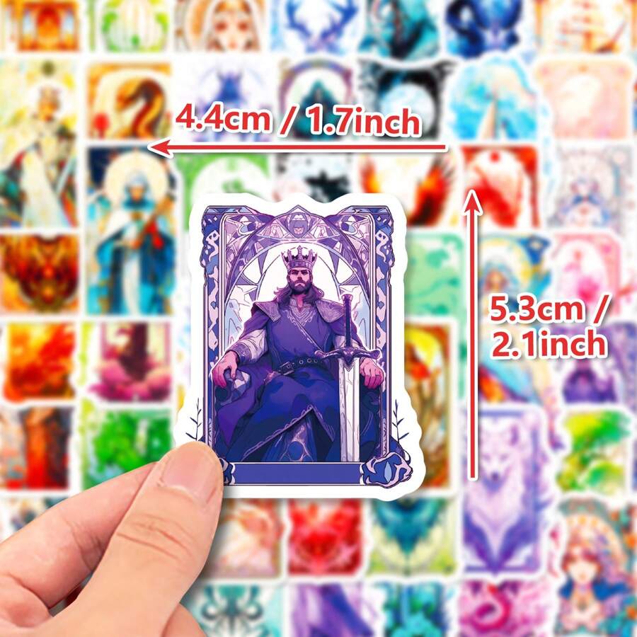 100 Pcs Sticker Pack, Myth Magic Astrology Divination Vinyl Waterproof ...