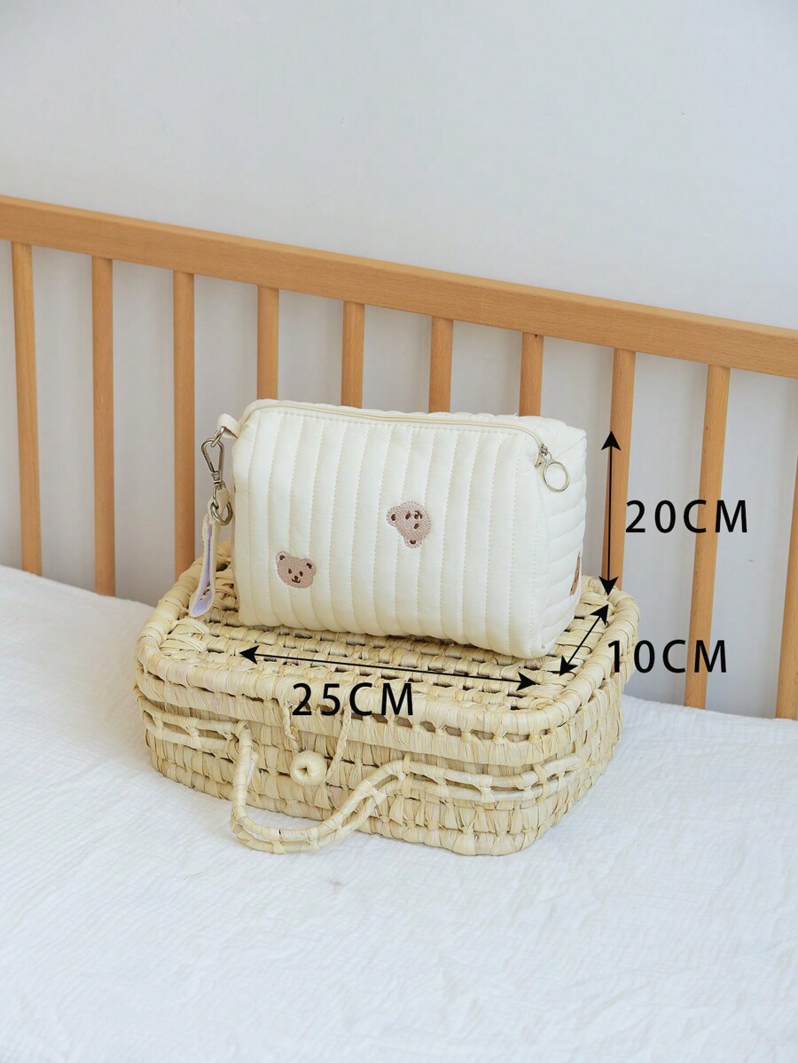 Zippered Embroidery Baby Stroller Hanging Bag, Diaper Bag, Bottle Bag ...