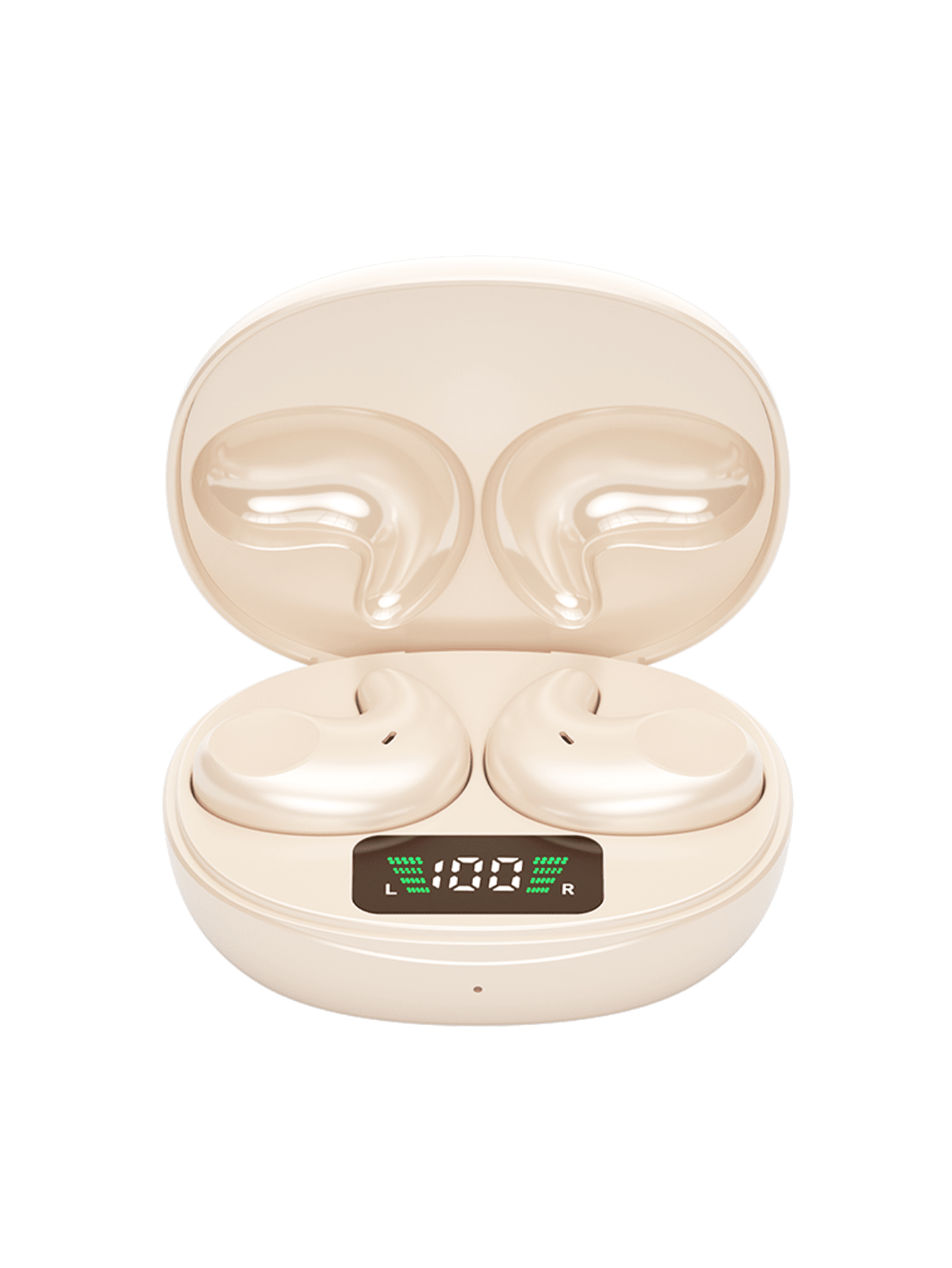 White Wireless Sleep Earphones Noise Canceling TWS Earbuds With ...