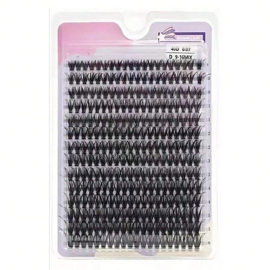 14 Rows/280pcs Style Grafted Eyelashes, Dense Natural Single Cluster ...