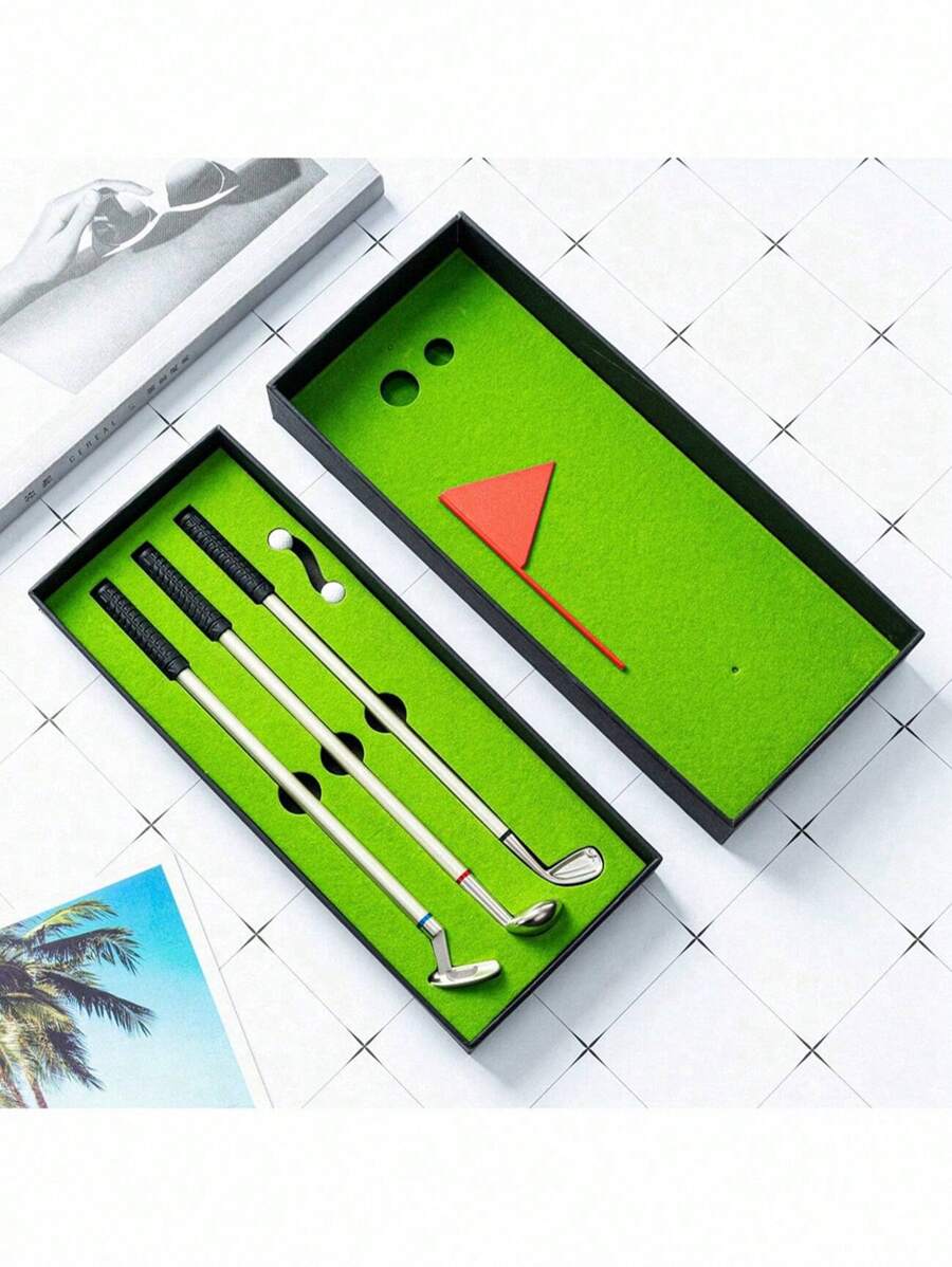 1 Stück Golf Geschenk Kugelschreiber Set, Desktop Mini Golf Putting ...