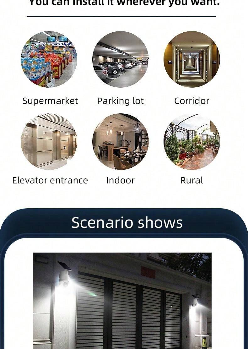 1pc Motion Sensor Street Lamp, Solar Garden LED Light, Simulation ...