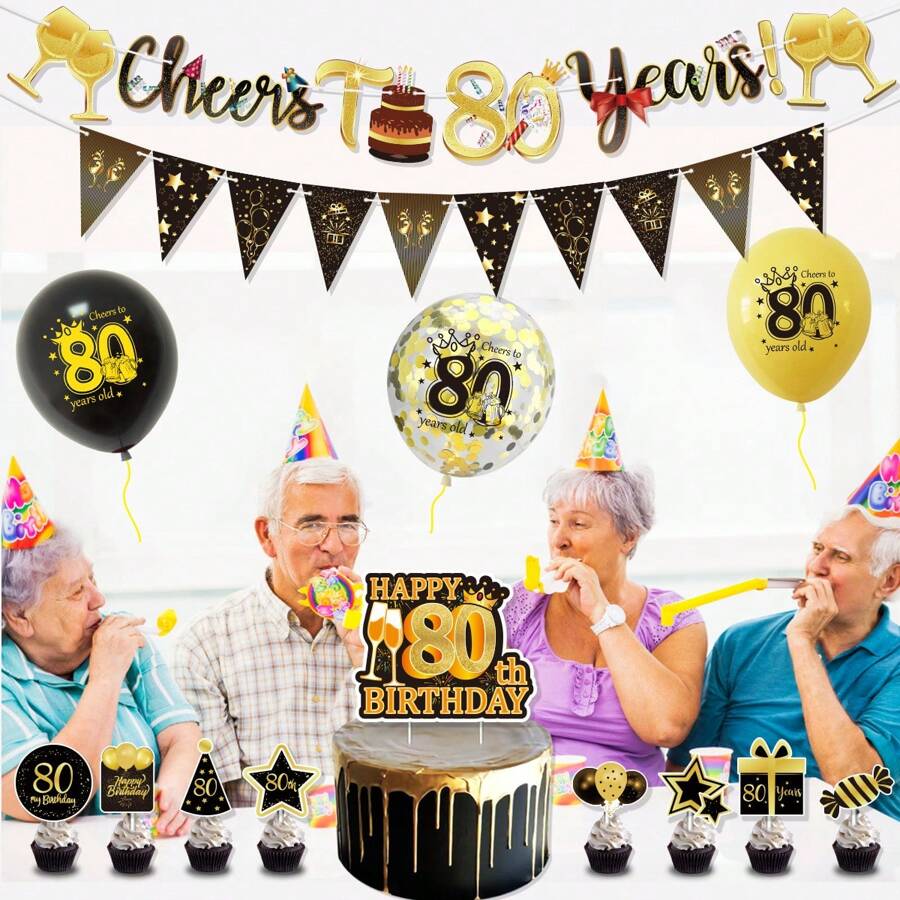 12 Pieces 12 Inch Birthday Party Balloons Anniversary Party Decoration ...