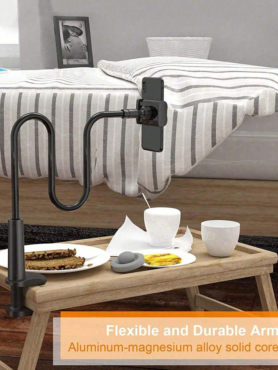 Phone Holder Bed Gooseneck Mount - Cell Phone Clamp Clip For Desk ...