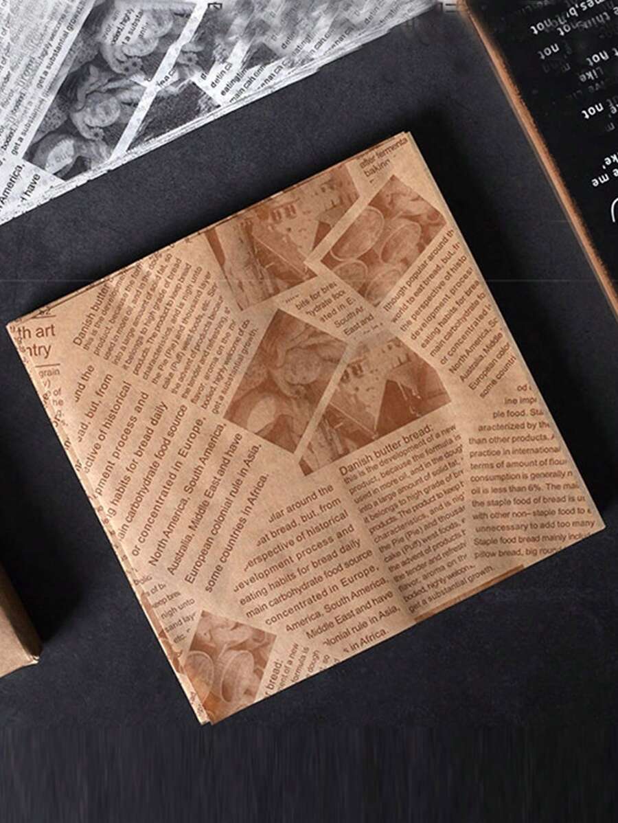 50pcs Baking Paper, Parchment Paper, Sandwich Wrapping Paper, Baking ...