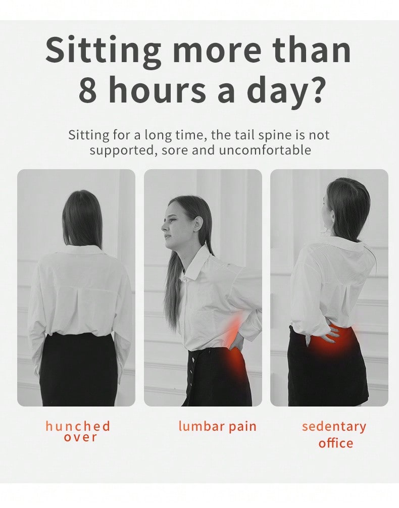 Memory Foam Sit Bone Relief Seat Cushion For Butt Lower Back Hamstrings ...