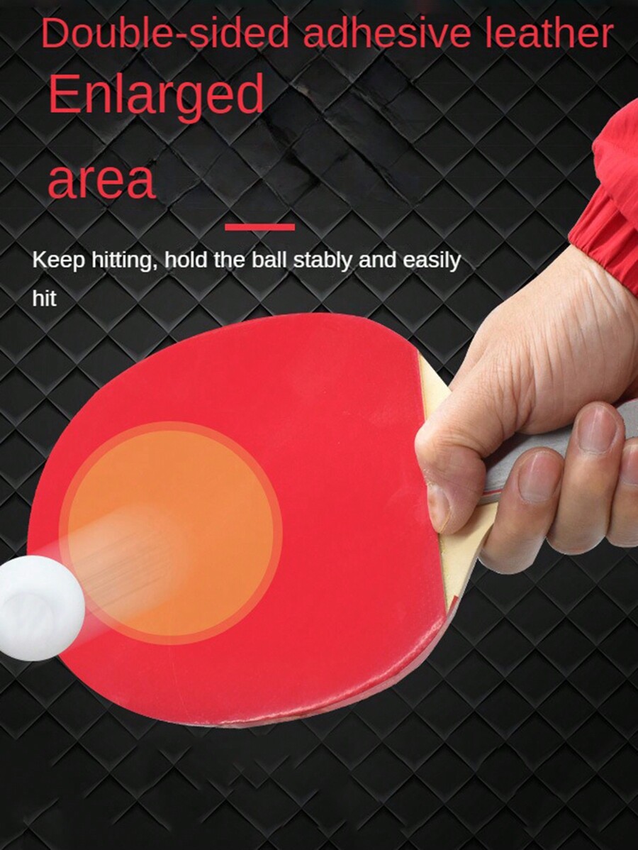 Fun Ping Pong Paddle Set For Beginners, Double-Sided With Rubber, Included 2 Rackets And 3 Balls ...