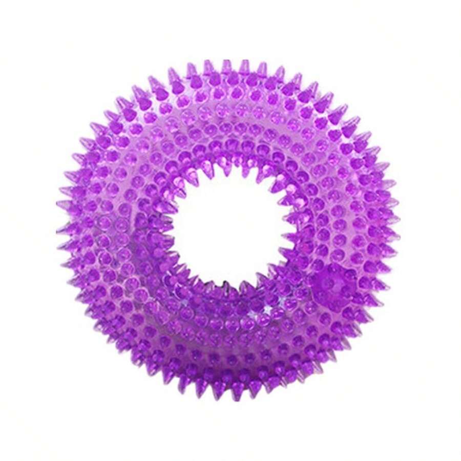 Durable Squeaky Donut Chew Toy For Dogs -Perfect ForTeething And ...
