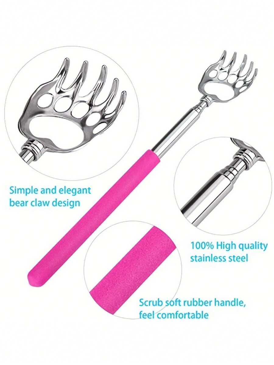 1 Pcs Bear Claw Telescoping Back Scratcher - Relieve Back Itching With ...
