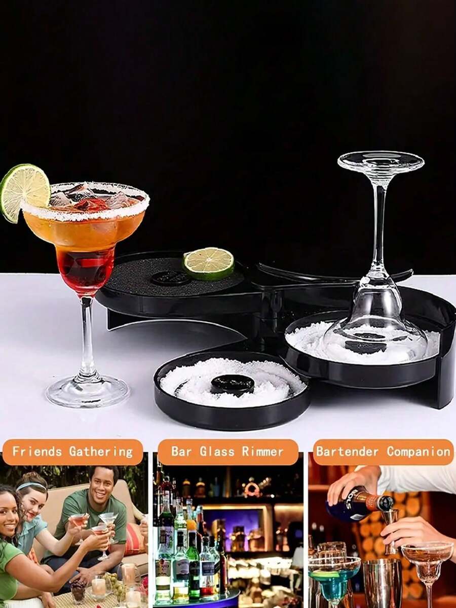 1pc 3-Tier Bar Glass Rimmer For Margarita And Cocktail, Restaurant ...