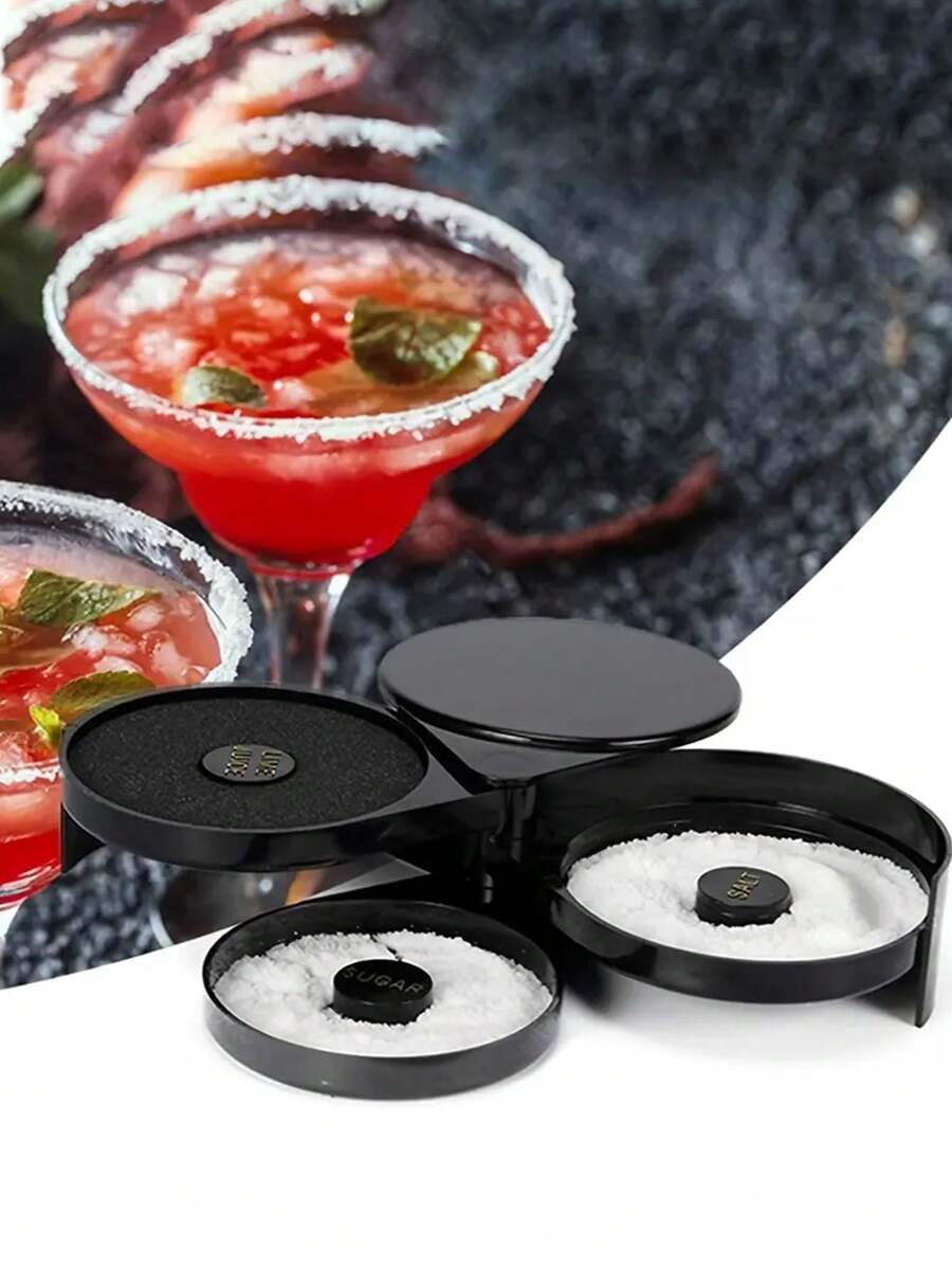 1pc 3-Tier Bar Glass Rimmer For Margarita And Cocktail, Restaurant ...