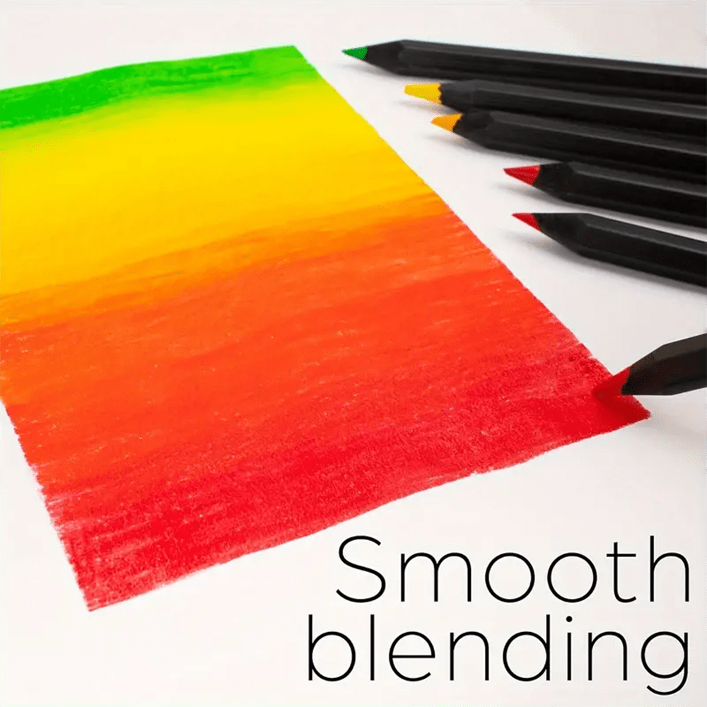 Black Edition Colored Pencils - 36 Count, Black Wood And Super Soft ...