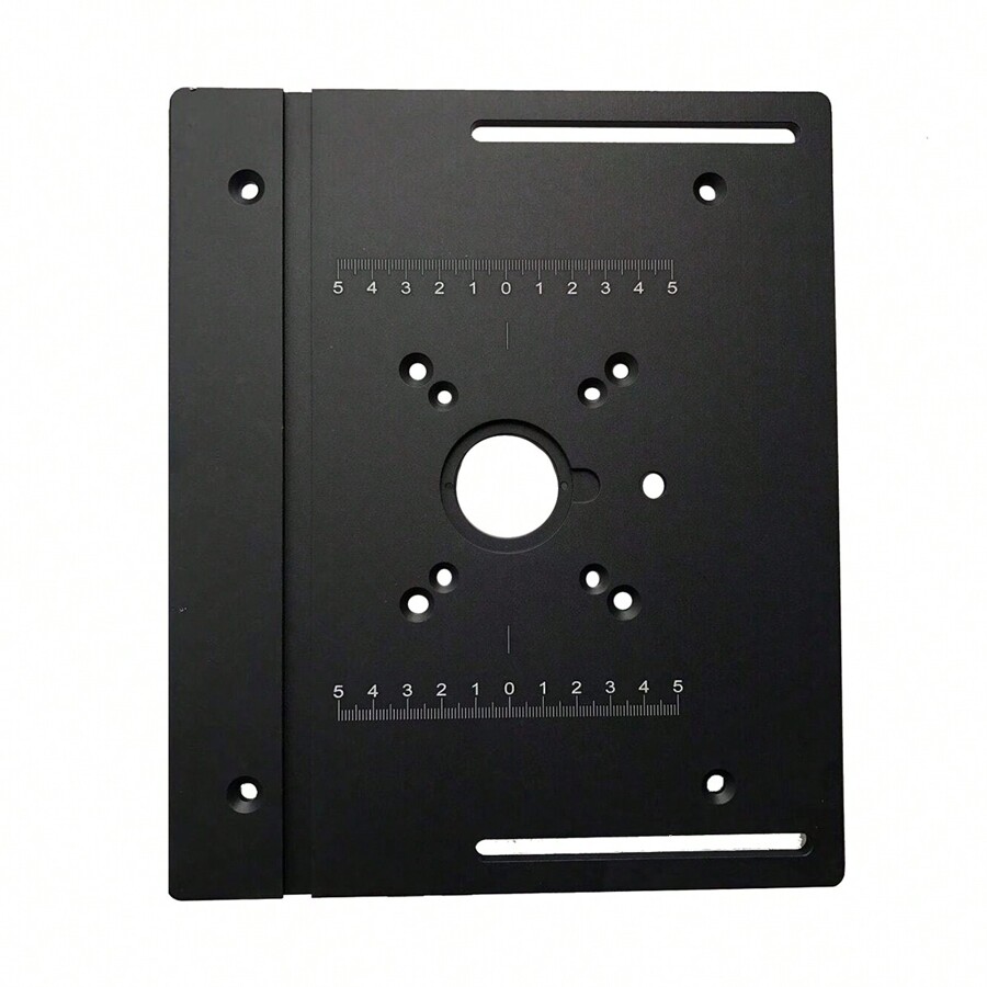One Set Black Aluminum Router Table Insert Plate W/Miter Gauge For ...