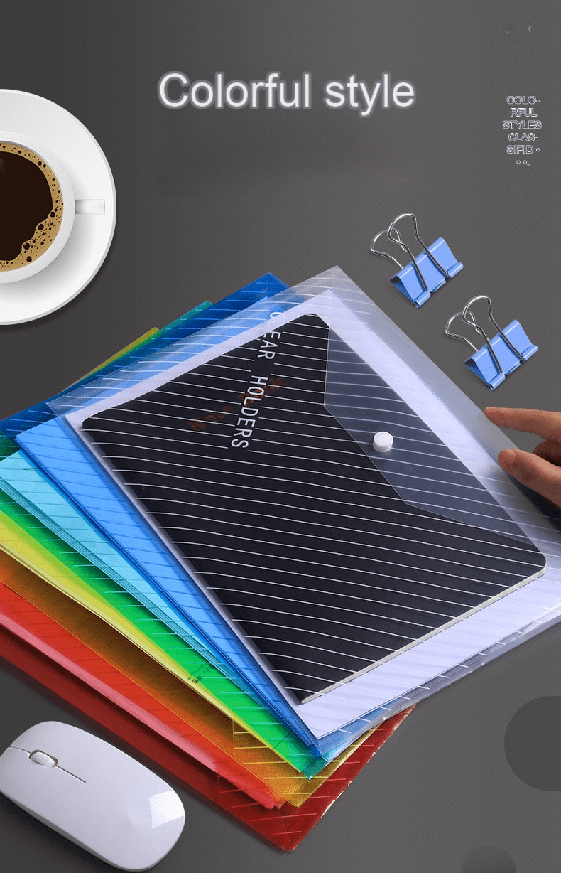 1 Pack Of 50 A4 Document Bags, Transparent, Multicolor, Cross Mesh, No ...