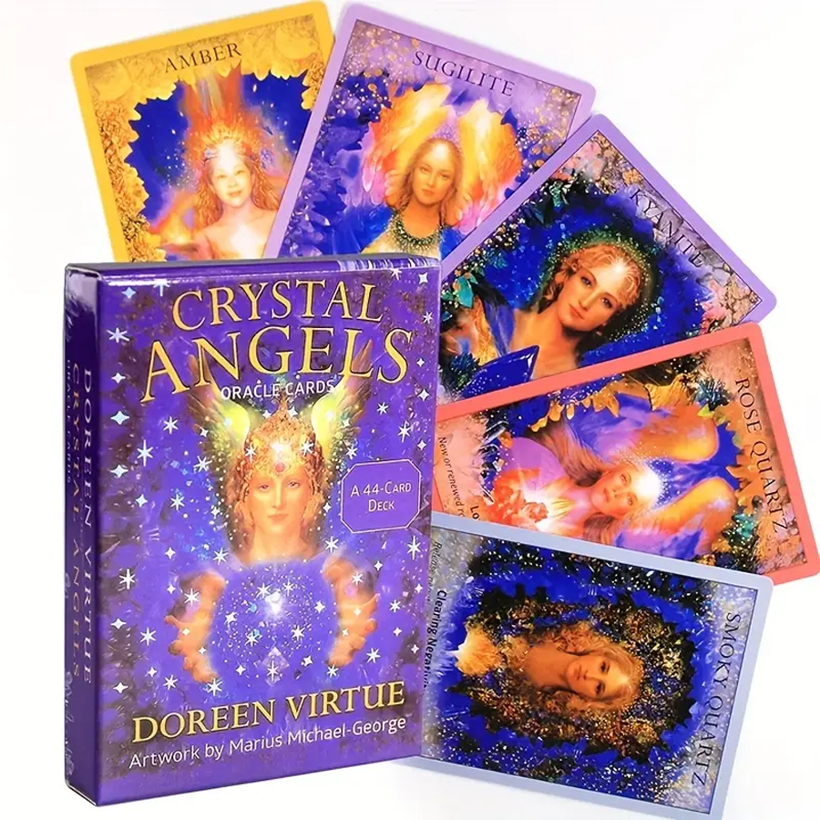 Crystal Angels Oracle Cards, 44 Cards Deck For Indoors Family Friends ...
