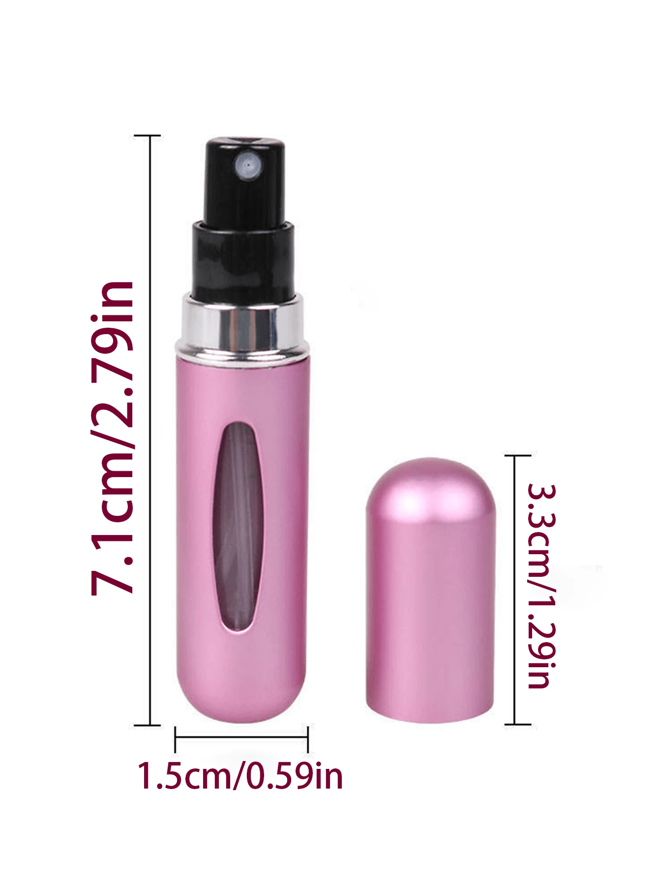 Perfume Decant Bottle, Cute Mini Refillable Spray Bottle With Hollow ...