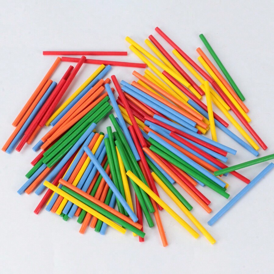 100pcs Random Mixed Color 11.5cm/4.5in Large Size Math Counting Stick ...