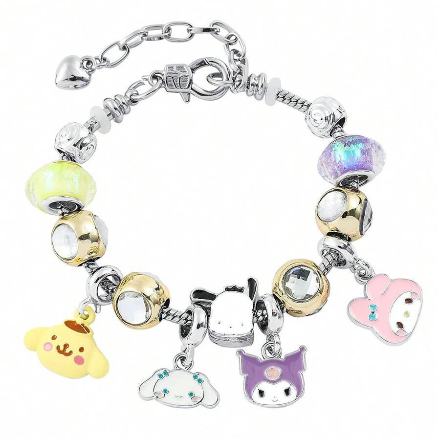 Hello Kitty Bracelet DIY String Anime Cartoon Fashion Y2k Bracelets ...