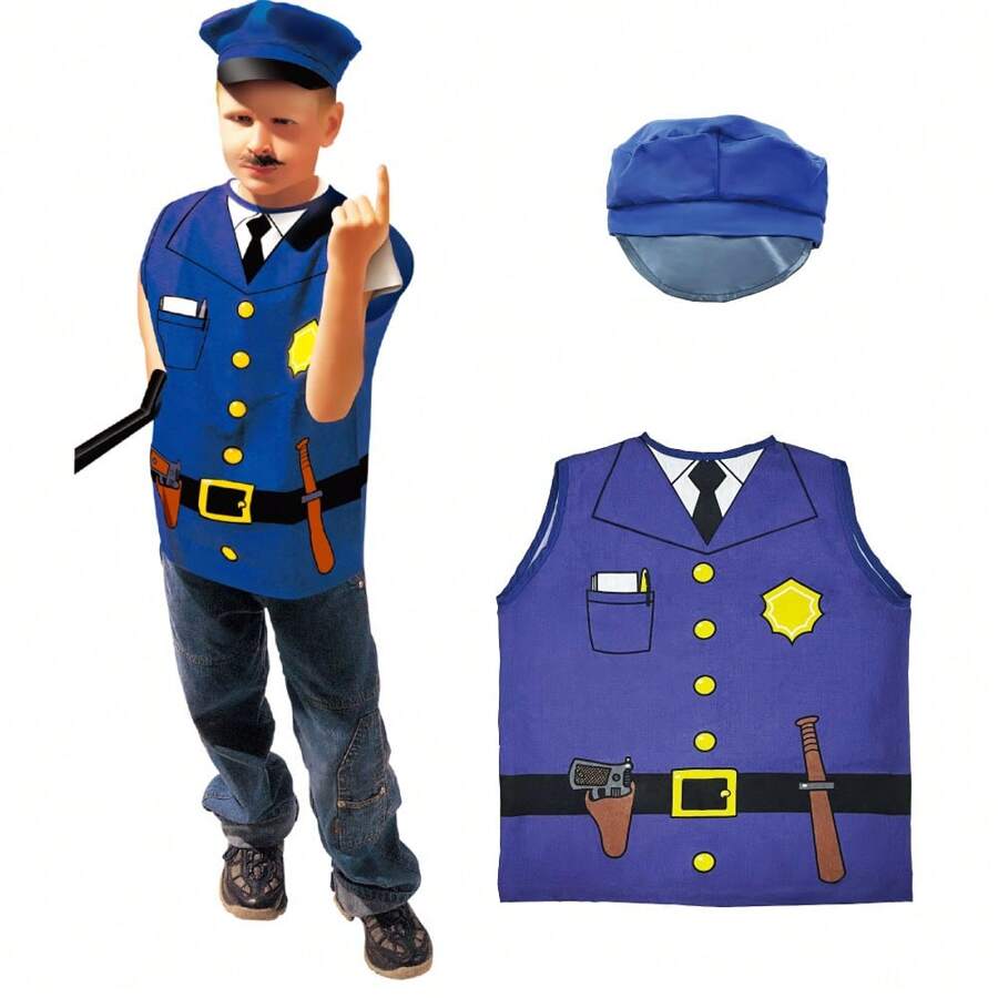 Police Officer Costume For Kids - Police Dress Up Set, Kids Costumes ...