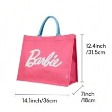 Miniso Barbie Shining Collection Tote Bag Large Capacity Simple Tote ...