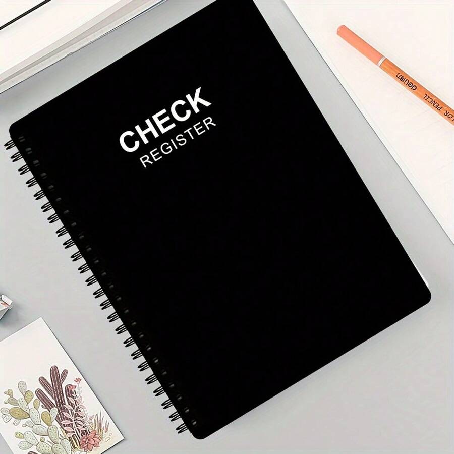 1 pieza Registro de cheques, registro de talonario de cheques A5 con cheques y registros de ...