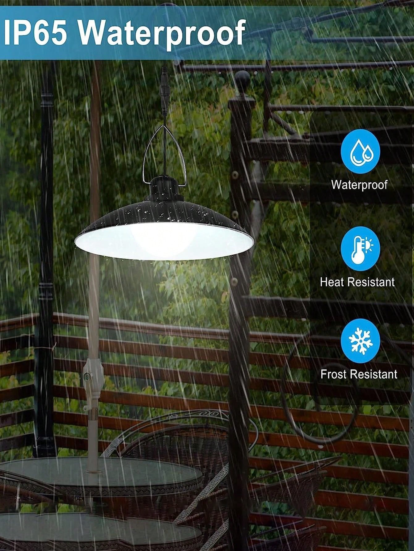Solar Pendant Lights, Solar Lights Outdoor IP65 Waterproof Solar ...