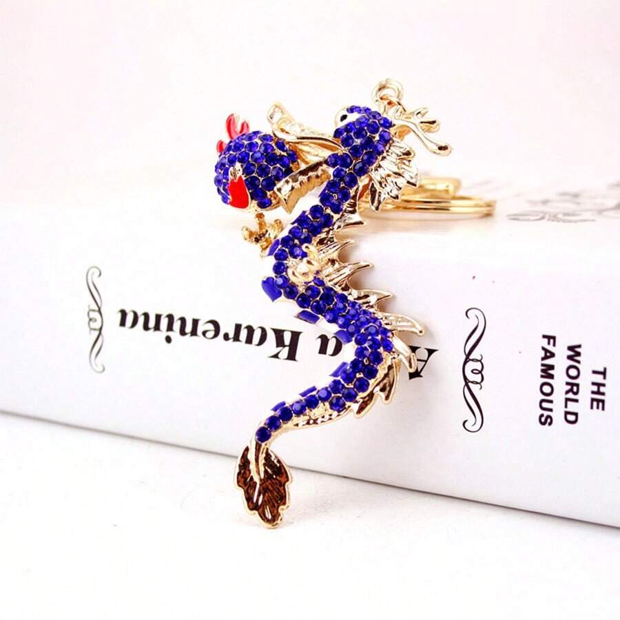 Fashion Creative Zodiac Dragon, Golden Dragon, Flying Dragon Keychain ...