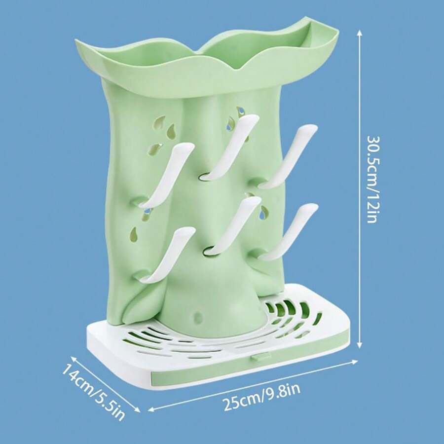 Baby Bottle Drain Rack Upside Down Cup Drain Rack Baby Bottle Storage ...