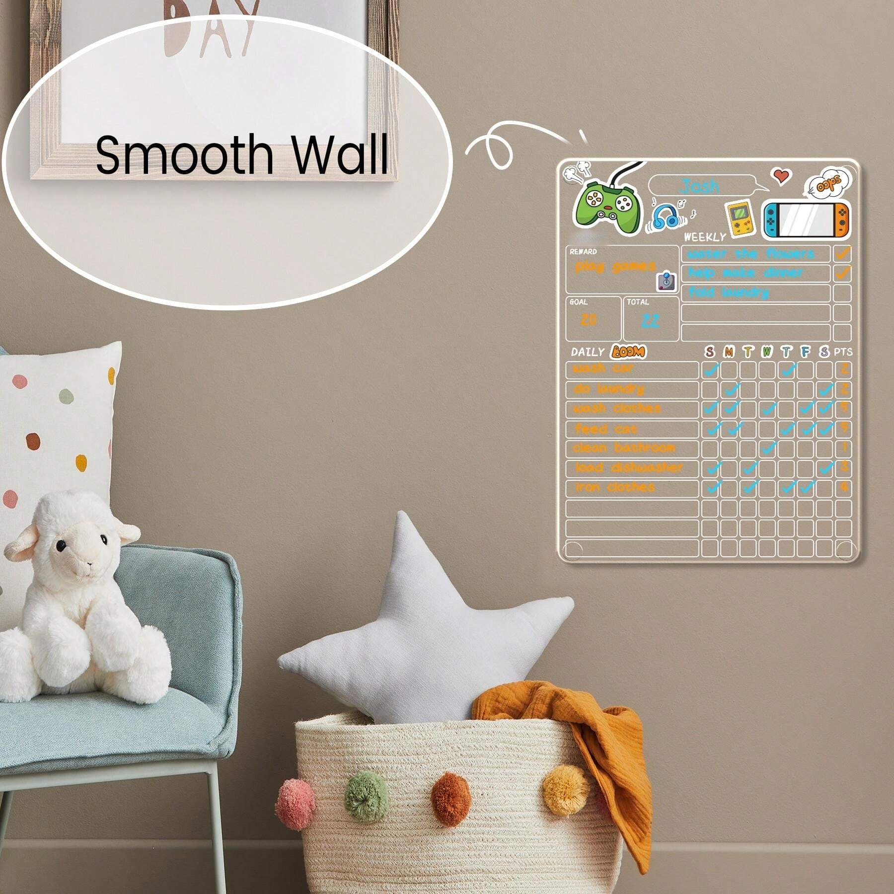 Erase Reward Chart For Kids, Reusable Video Game Behavior ...