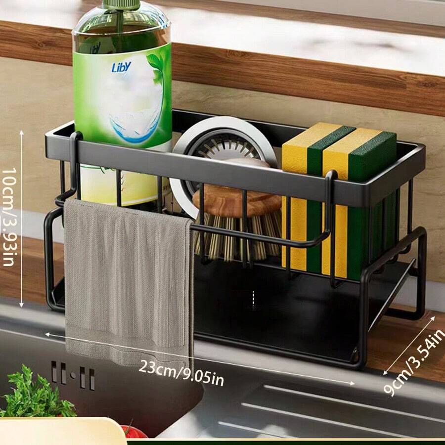 Kitchen Sink Sponge Holder, Quick Drainage, Stainless Steel Sponge ...