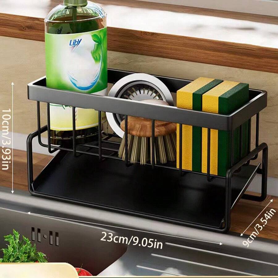 Kitchen Sink Sponge Holder, Quick Drainage, Stainless Steel Sponge ...
