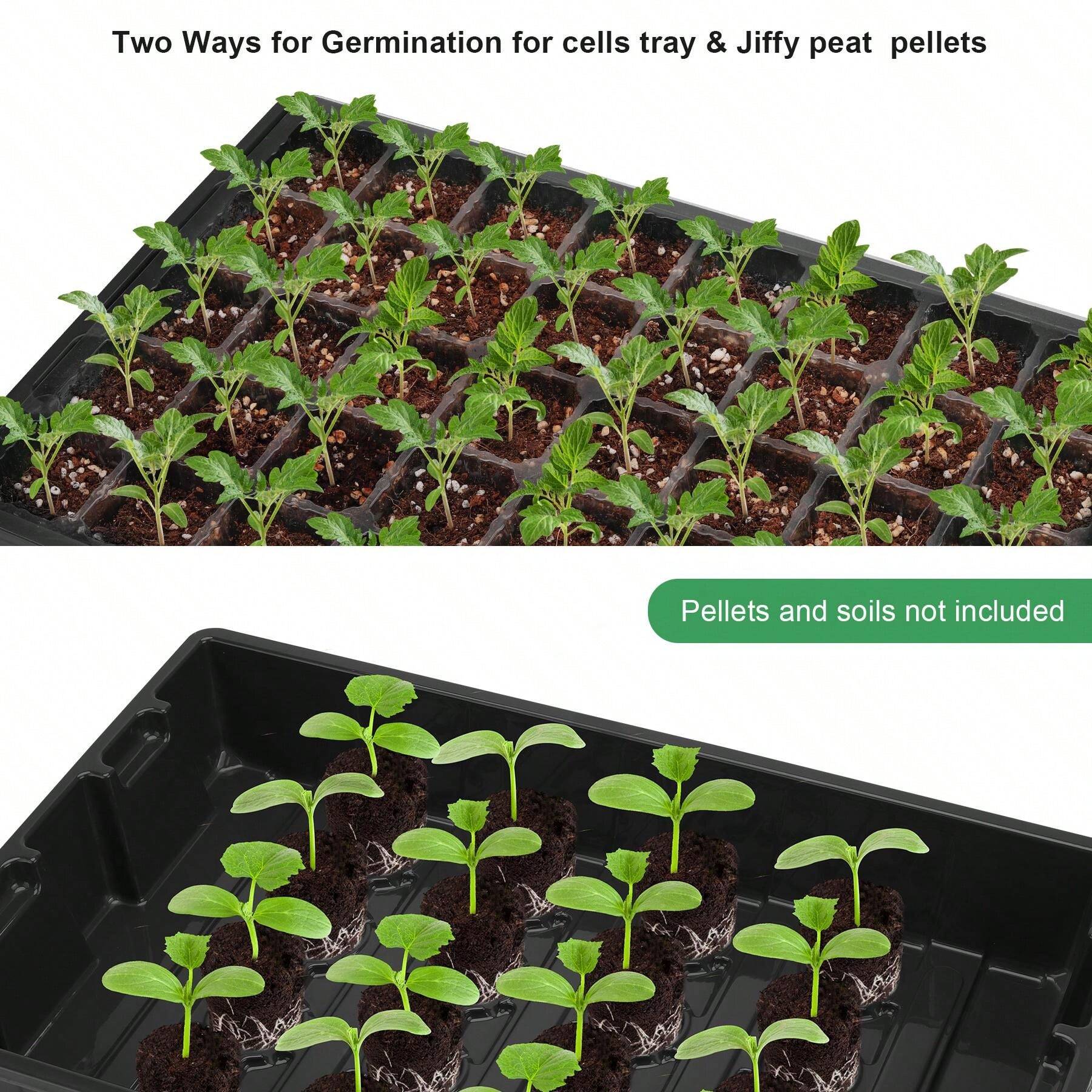 3-Set Seed Starter Tray Kits, Plant Germination Trays, Seed Starting ...