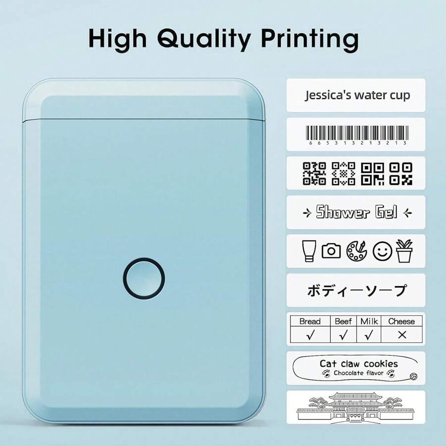 NiiMbot NIIMBOT D110 Label Maker Machine With Tape Portable Bluetooth Label Printer Rechargeable ...