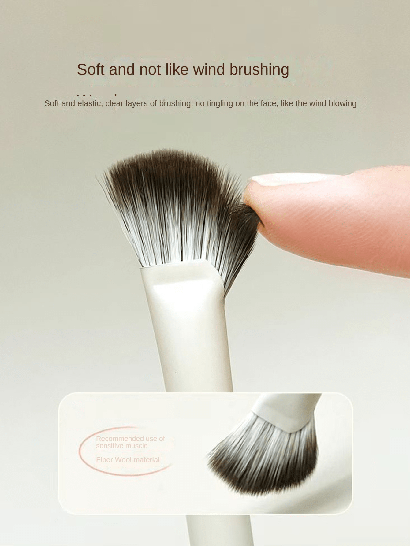 Semi-Circular Nose Shadow Brush, Slanted Nose Wing Blending Brush ...