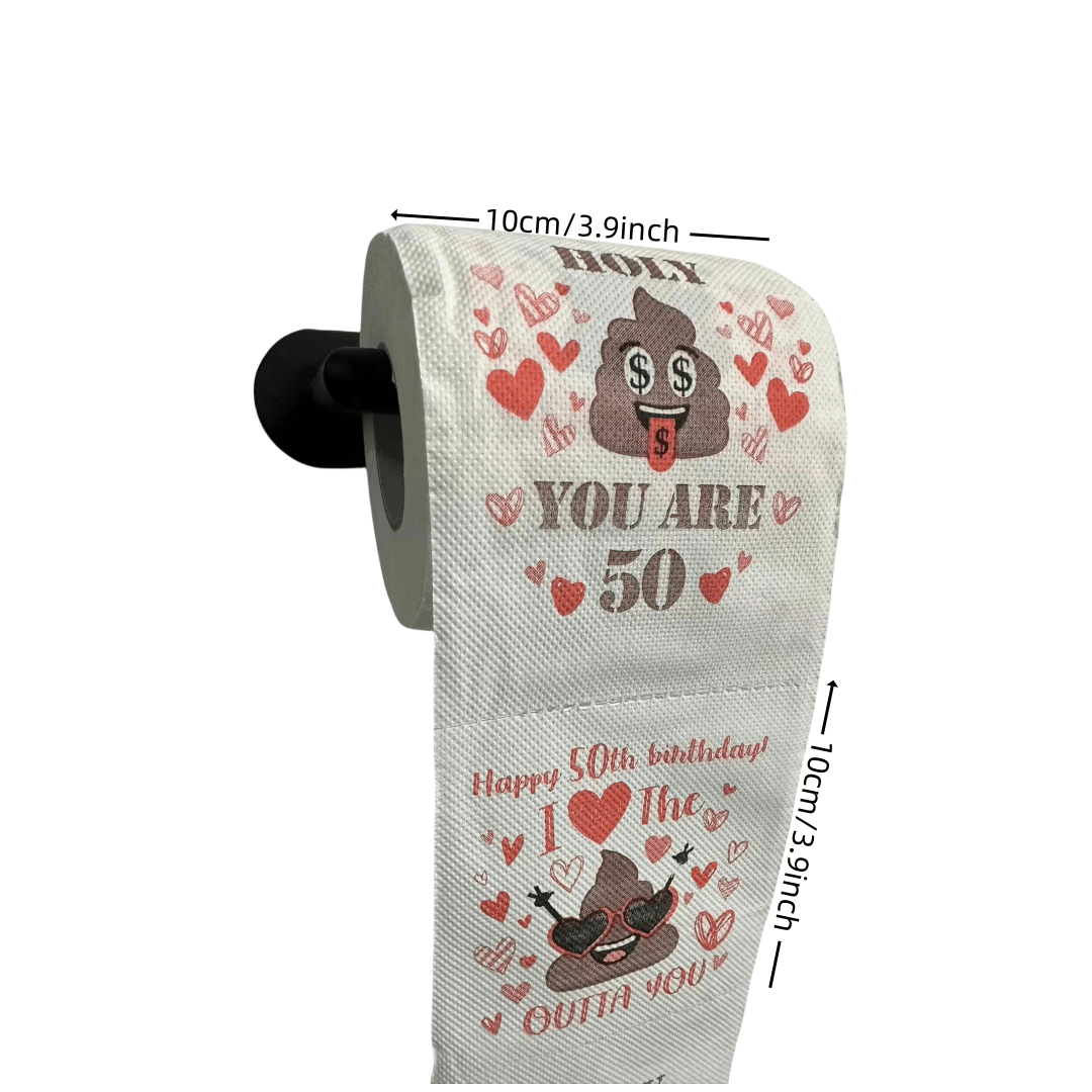 1pc, Funny Birthday Party Tissue Paper, Cartoon Poop Pattern Printed ...