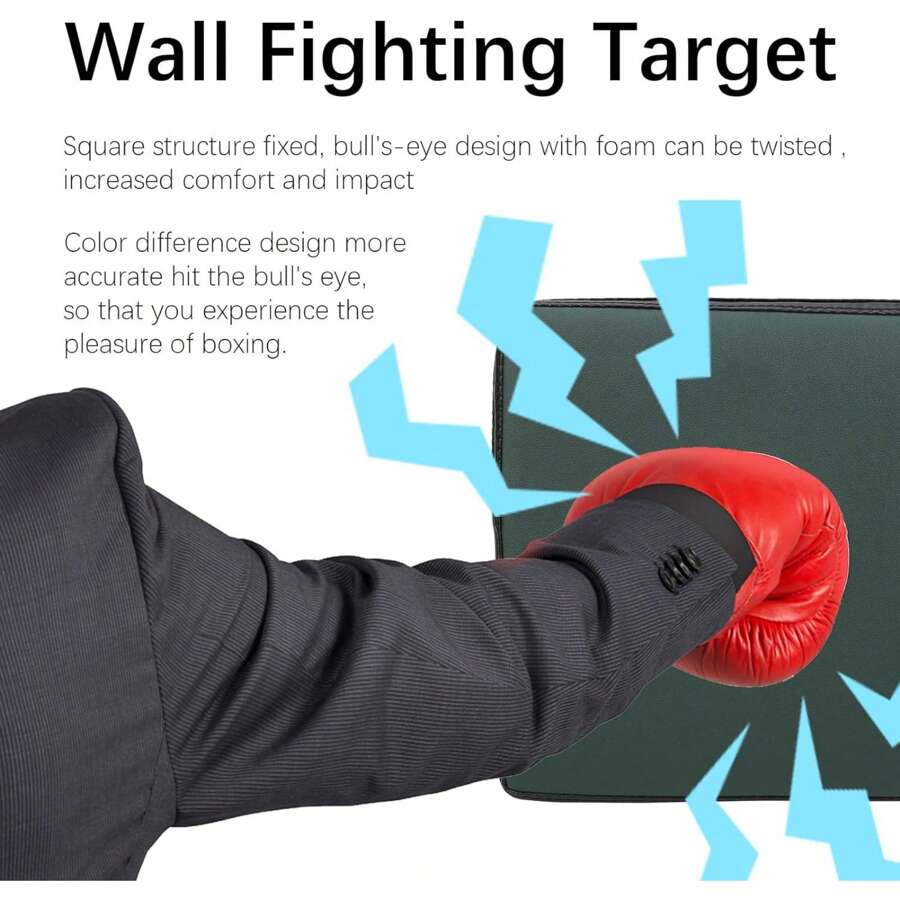 PU Wall Punch Boxing Bag Focus Target Wall Fighting Pad Sandals Taekowndo Training Bag Kicking ...